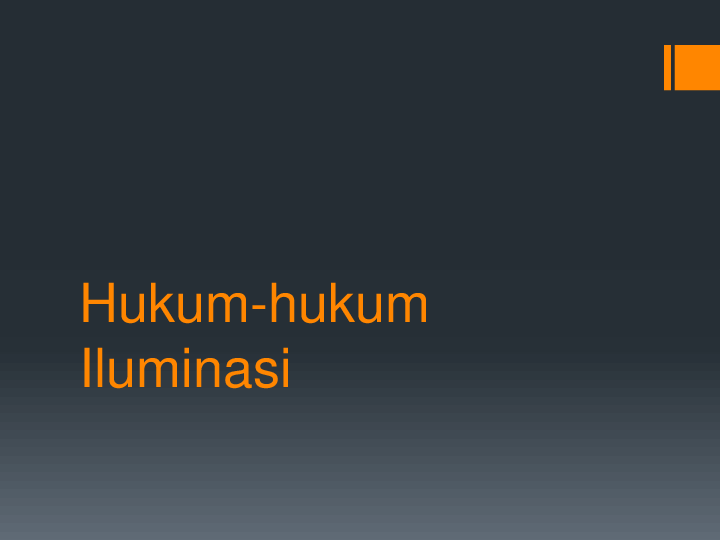 Hukum Iluminasi