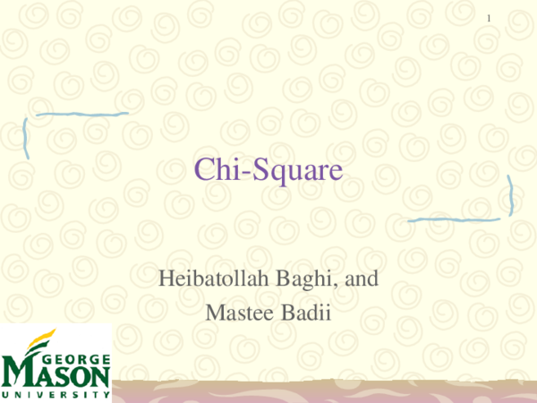 (PPT) Chi Square PPT