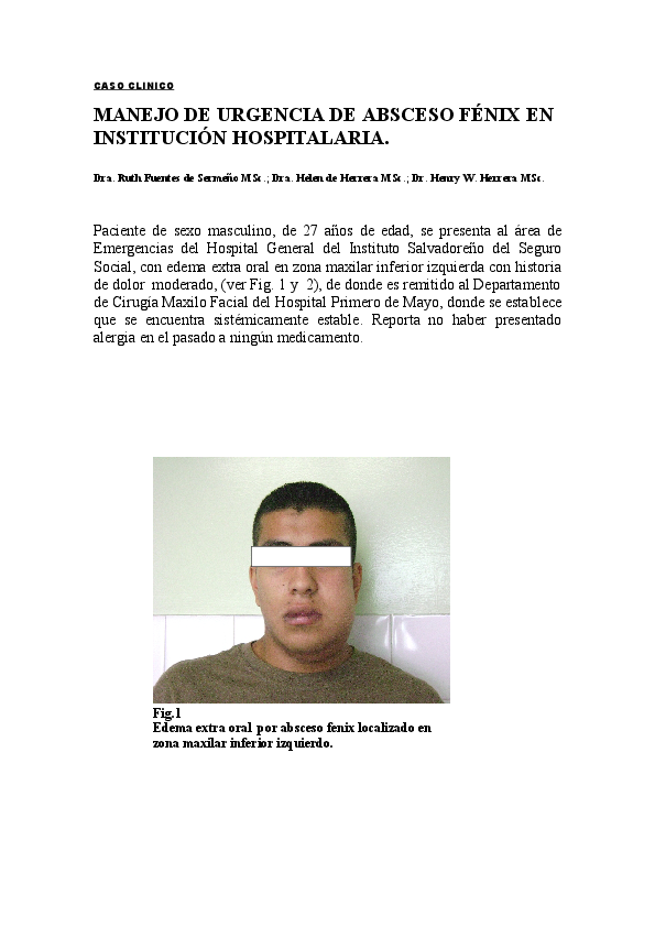 (PDF) MANEJO DE URGENCIA DE ABSCESO FÉNIX EN INSTITUCIÓN HOSPITALARIA