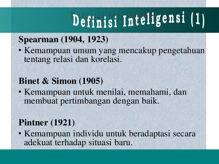 (PPT) Definisi intelegensi