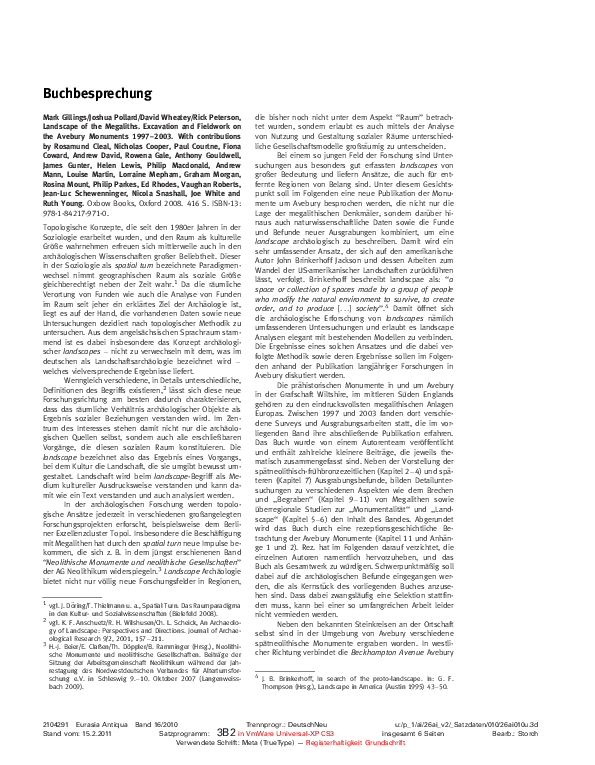 (PDF) Review of: Mark Gillings/Joshua Pollard/David Wheatey/Rick ...