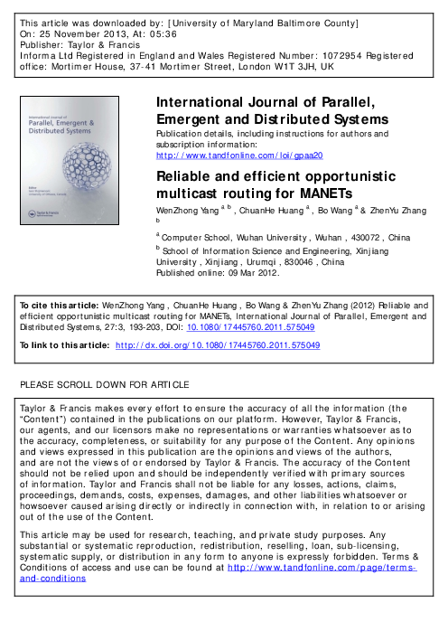 (PDF) International Journal of Parallel, Emergent and Distributed ...