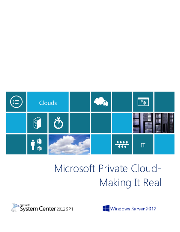 (PDF) Microsoft Private Cloud - Overview