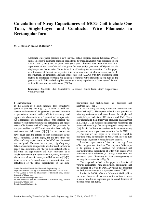 (PDF) of MCG Coil include One Turn, Single-Layer and Conductor Wire ...