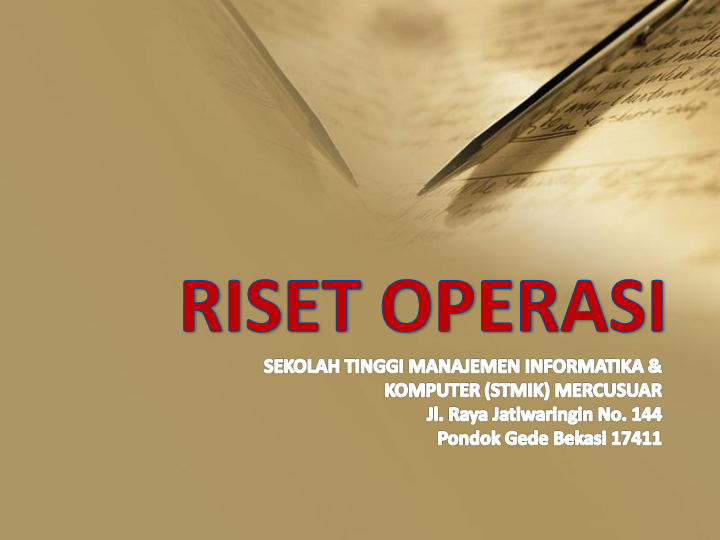(PPT) Riset-operasi