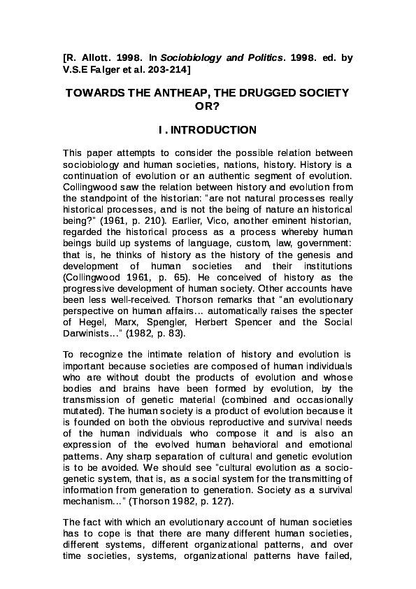 (PDF) TO THE ANTHEAP OR THE DRUGGED SOCIETY?