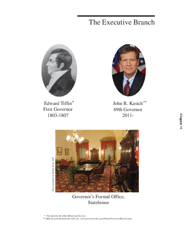 (PDF) Ohio Legislative Service Commission 111 The Executive Branch ...