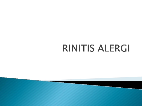 Ppt Rinitis Alergi
