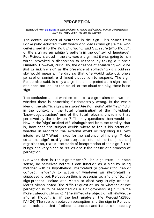 (PDF) PERCEPTION
