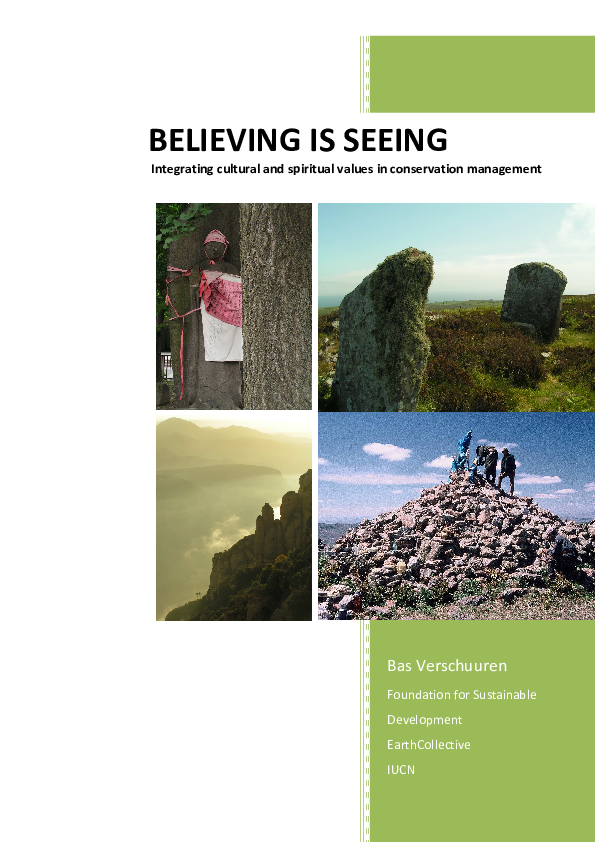 (PDF) Beleiving is Seeing: Integrating cultural and spiritual values in ...