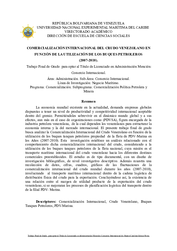 (PDF) REPÚBLICA BOLIVARIANA DE VENEZUELA UNIVERSIDAD NACIONAL ...