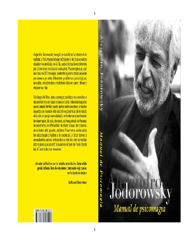 (PDF) Jodorowski, Alejandro -Manual de Psicomagia