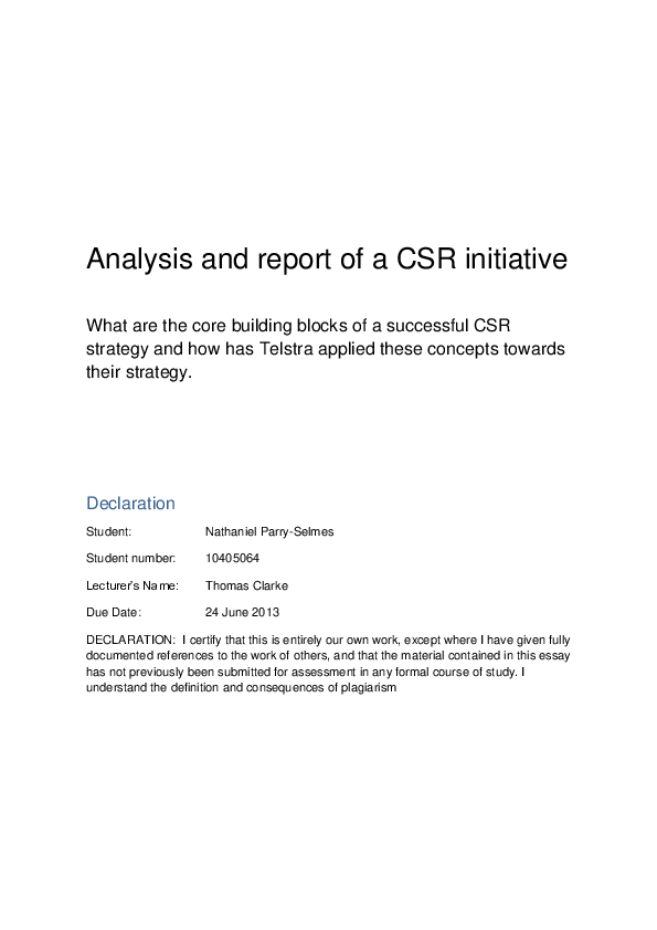 (DOC) What are the core building blocks of a successful CSR strategy ...