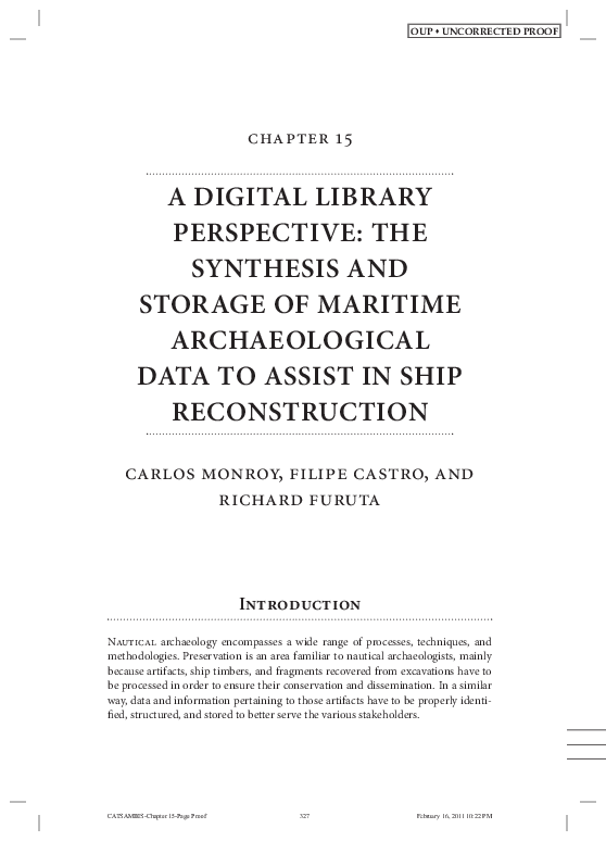 (PDF) Synthesizing and Storing Maritime Archaeological Data for ...
