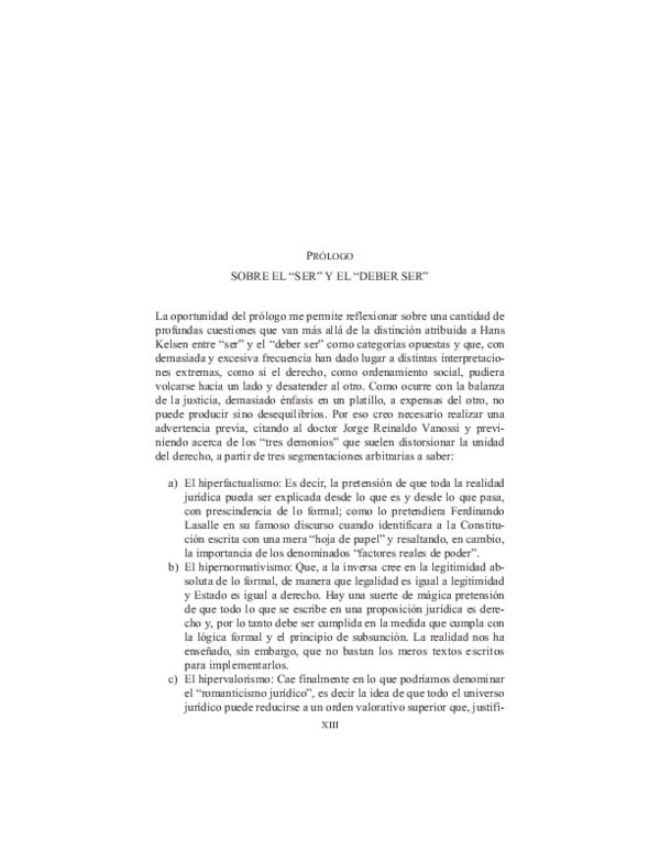 (PDF) Sobre el "ser" y el "deber ser"