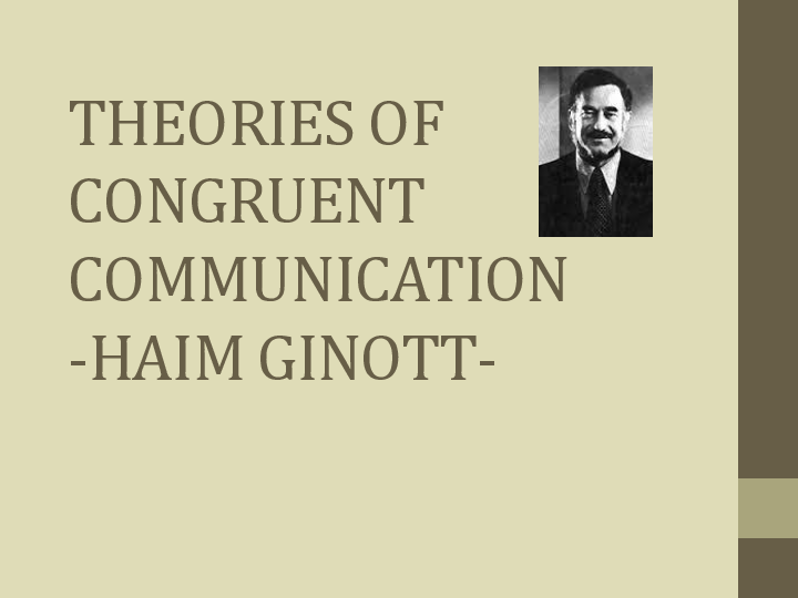 (PPT) THEORIES OF CONGRUENT COMMUNICATIO