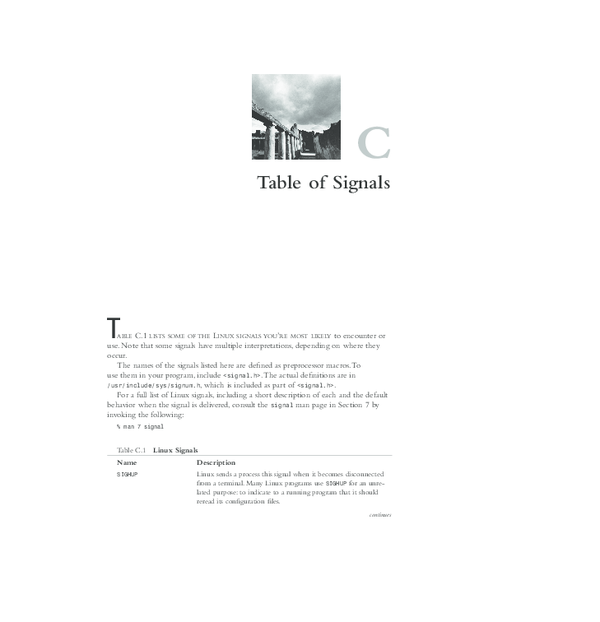 (PDF) Table of Signals