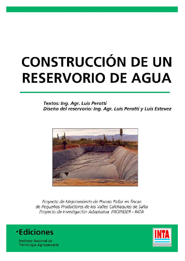 (PDF) Construcción de un reservorio de agua