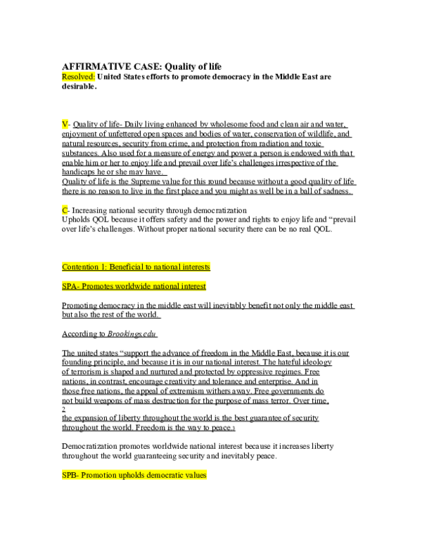 (DOC) AFFIRMATIVE CASE