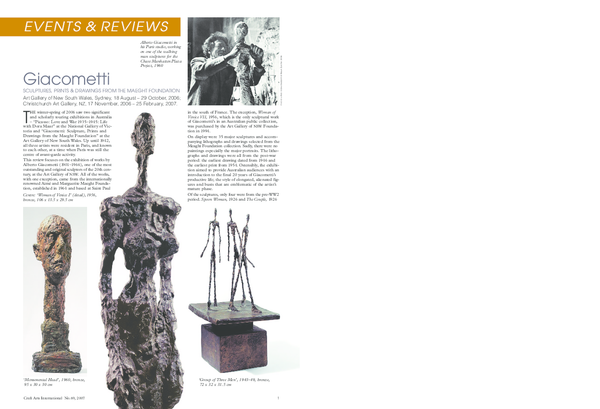 (PDF) Giacometti: sculptures, prints and drawings from the Maeght ...