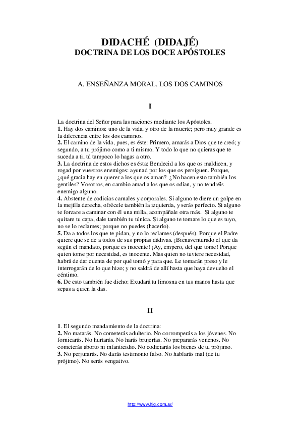 (PDF) DIDACHÉ (DIDAJÉ