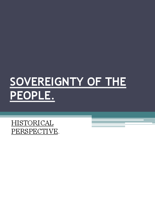 (PPT) SOVEREIGNTY OF THE PEOPLE ppt