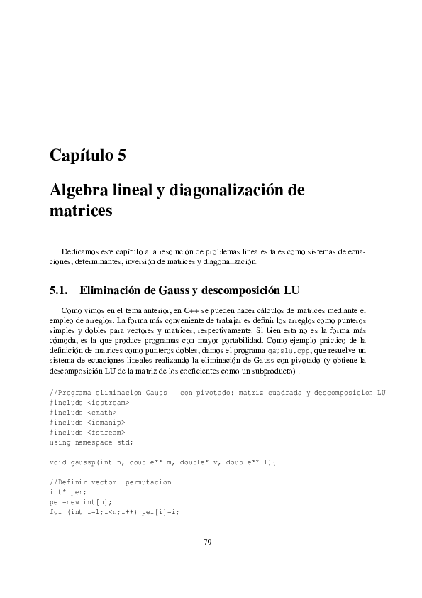 (PDF) Algebra Lineal y Diagonalizacion de Matrices | Luis Escalera Moreno - Academia.edu