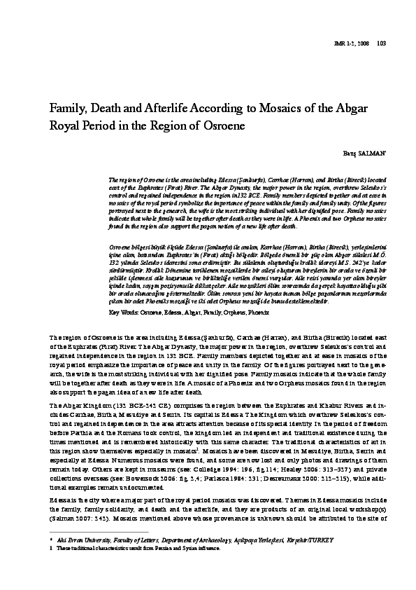 (PDF) osroene mosaics