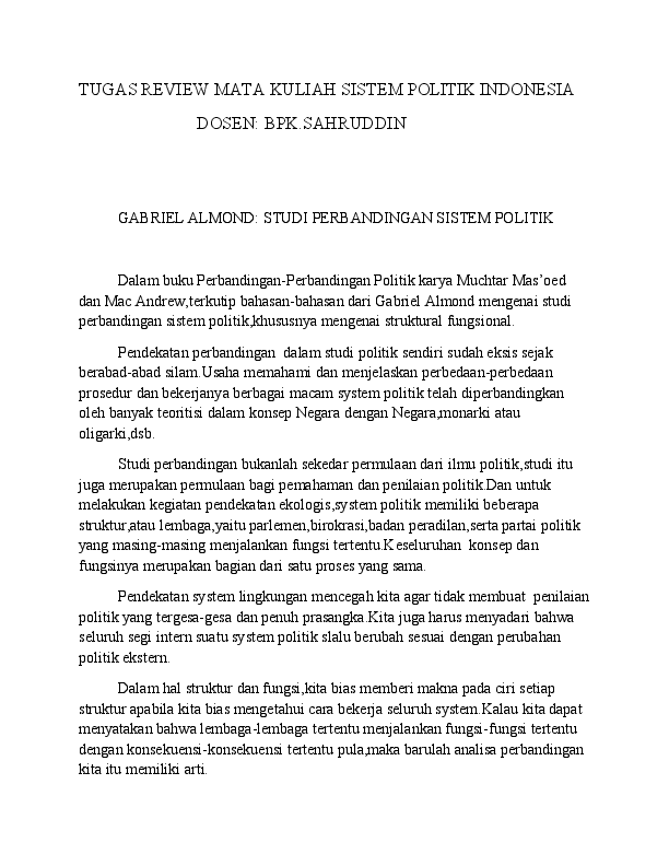 (DOC) Gabriel almond-perbandingan politik