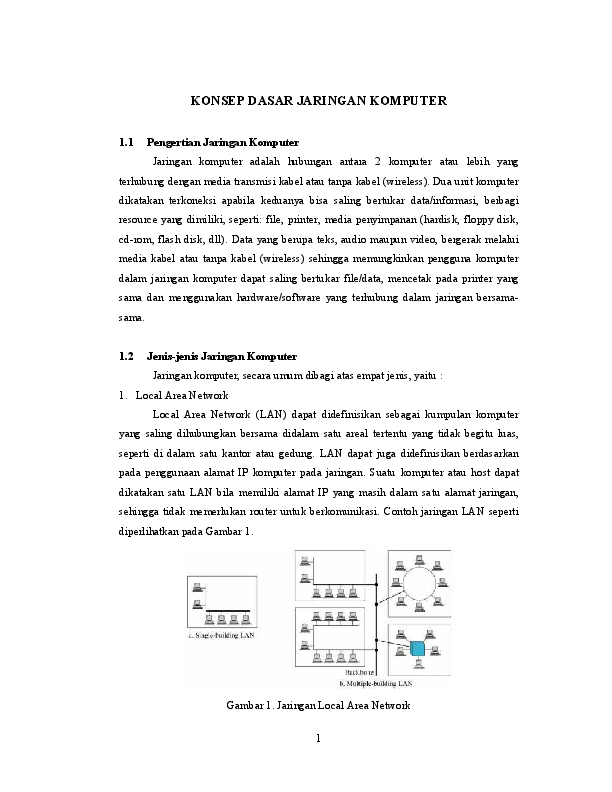 (PDF) KONSEP DASAR JARINGAN KOMPUTER