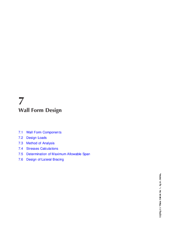 (PDF) 7 Wall Form Design
