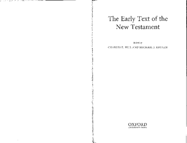 (PDF) The Early Text of Luke