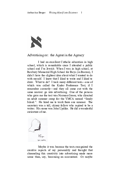 (DOC) Writing Myself Into Existence