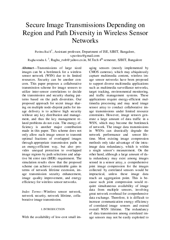 (PDF) Secure Image Transmissions Depending on Region and Path Diversity ...