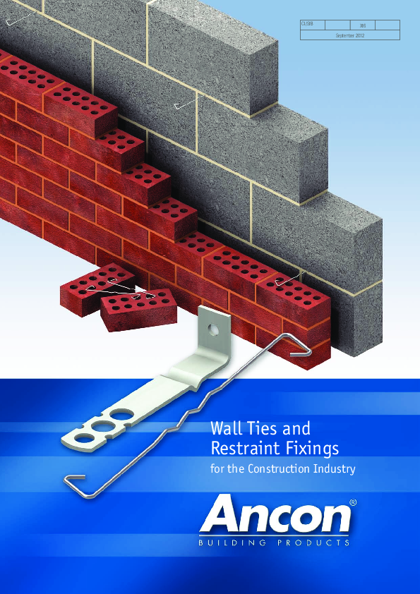 (PDF) Wall Ties and Restraint Fixings for the Construction Industry