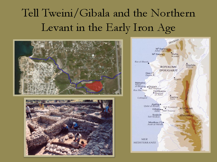 (PDF) Tell Tweini and the Late Bronze -Early Iron Age Transition in the ...