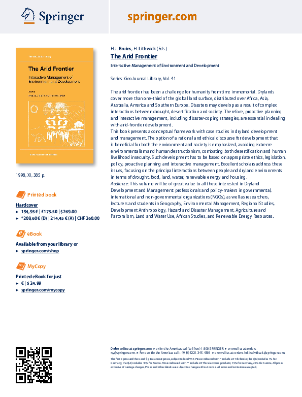 (PDF) The Arid Frontier: Interactive Management of Environment and ...
