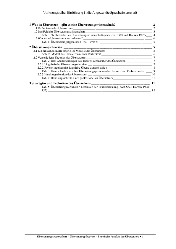 (PDF) Vorlesungsreihe: Einführung in die Angewandte Sprachwissenschaft