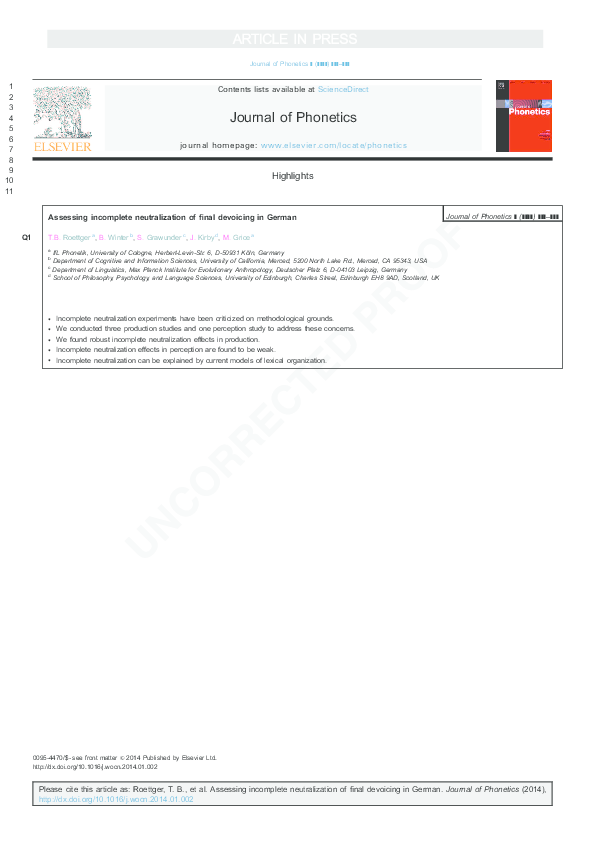 (PDF) Roettger, Winter et al. 2014 - Assessing incomplete ...