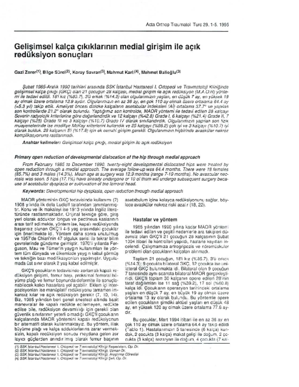 (PDF) Primary open reduction of developmental dislocation of the hip ...