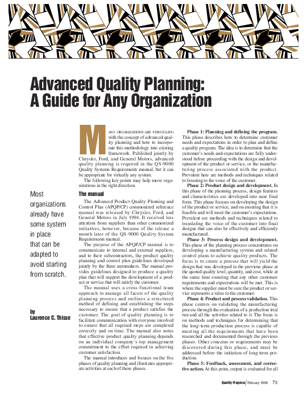 (PDF) Quality Progress