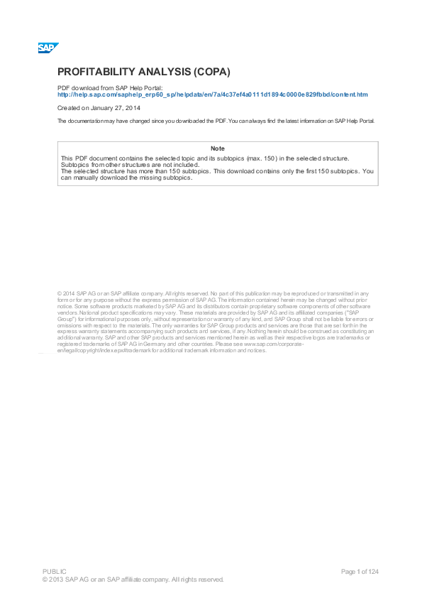 (PDF) PROFITABILITY ANALYSIS (COPA