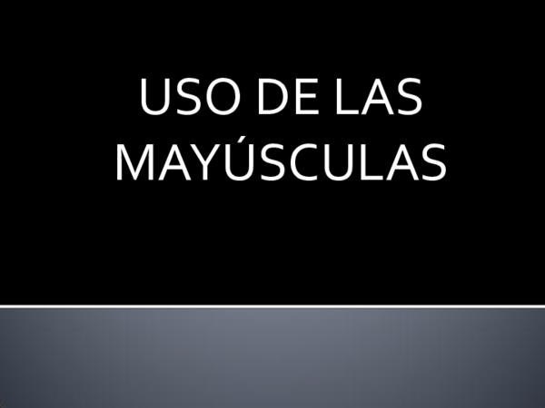 (PPT) Uso de las mayúsculas