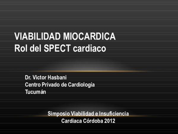 (PDF) Dr. Victor Hasbani Centro Privado de Cardiología Tucumán