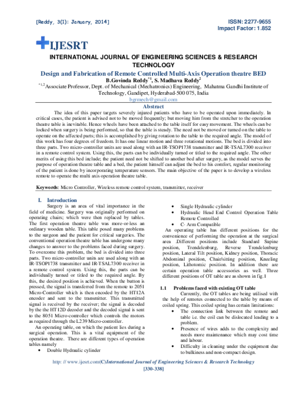 (PDF) Design and Fabrication of Remote Controlled Multi-Axis Operation ...
