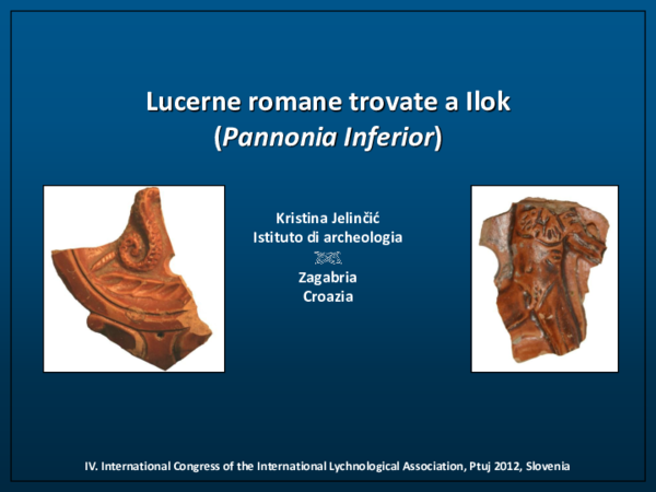 (PPT) Lucerne romane trovate a Ilok (Pannonia Inferior)
