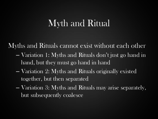 (PPT) History of Myth and Ritual