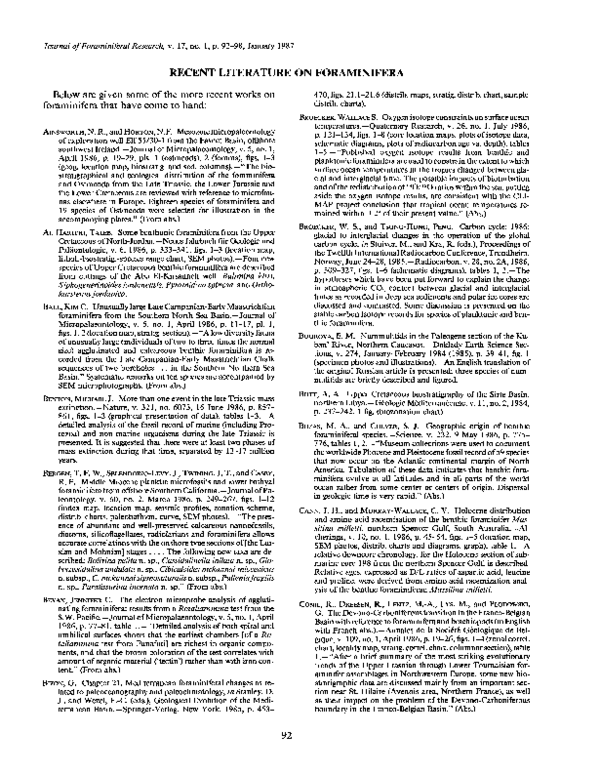 Pdf Automated Analysis Of Foraminifera Fossil Records By Image Classification Using A