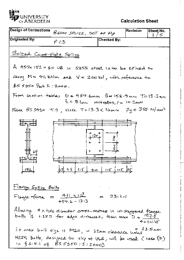 Beam Splice Design Example - The Best Picture Of Beam