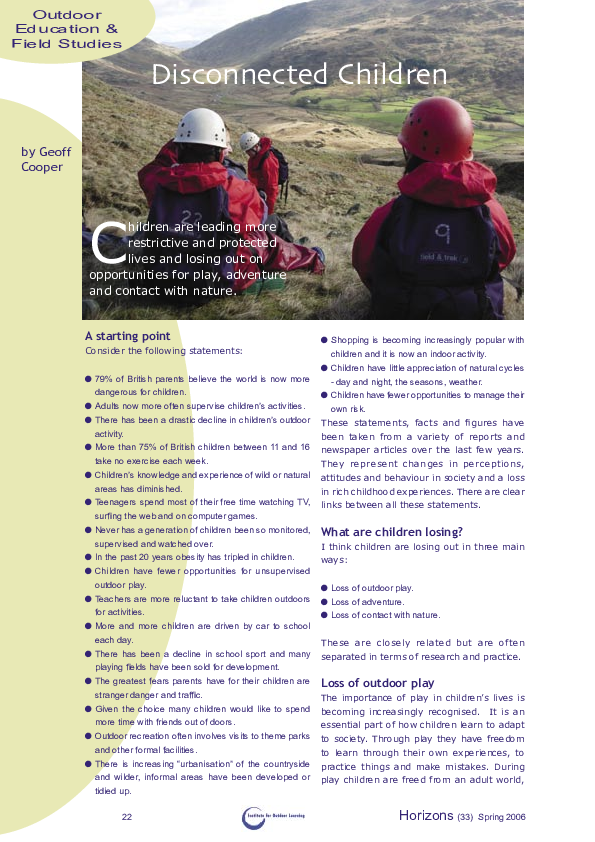 (PDF) Disconnected Children | geoff cooper - Academia.edu